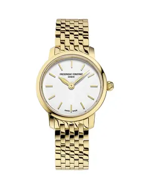 FREDERIQUE CONSTANT Slimline Mini Watch, 25mm - White/gold