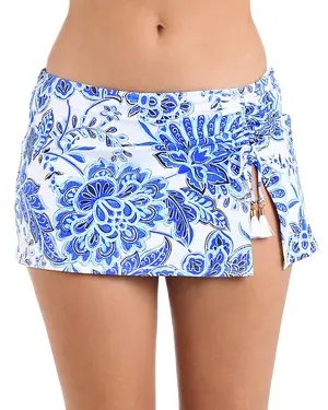 La Blanca Beyond Tunnel Swim Skirt - Blue