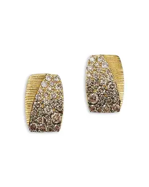 Bloomingdale'S 14k Yellow 0.80 Tcw Ombre Brown Diamond Earrings - Gold