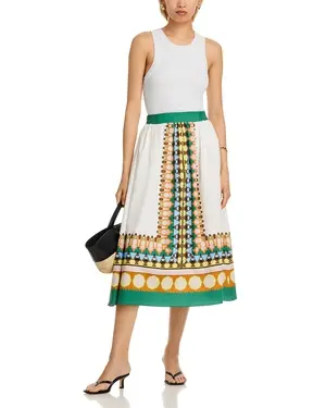 T Tahari Printed Pull-on Skirt