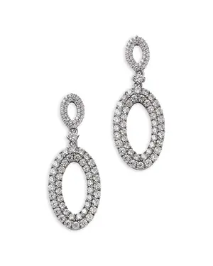 Bloomingdale'S Diamond Drop Earrings, 1.4 Tcw - White