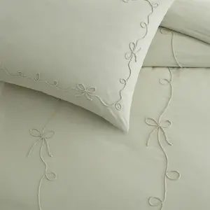 PERI HOME Sasha Bows Comforter Set, Twin - Green