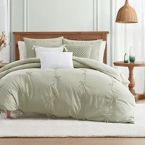 PERI HOME Sasha Bows Comforter Set, Full/queen - Green