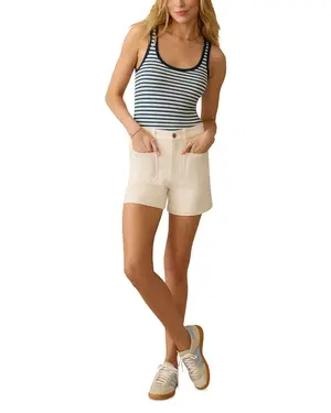 Faherty Brand Terry Knit Shorts - Egret