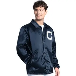 STARTER Cleveland Guardians Cooperstown Collection Full-snap Coaches Jacket