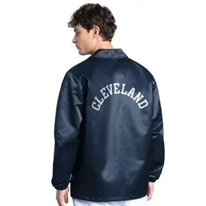 STARTER Cleveland Guardians Cooperstown Collection Full-snap Coaches Jacket