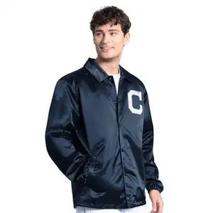 STARTER Cleveland Guardians Cooperstown Collection Full-snap Coaches Jacket