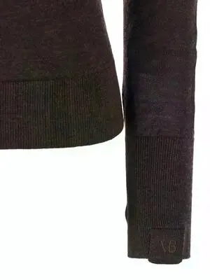 Victoria Beckham High-neck Jumper - Brown