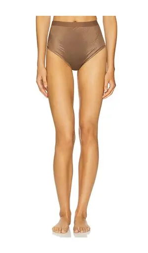 Spanx Spanxshape Invisible Thong In Brown - Chestnut Brown