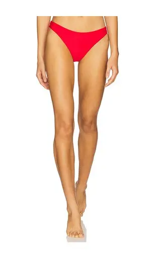 MILLY Margot Bikini Bottom - Red