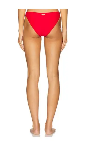 MILLY Margot Bikini Bottom - Red