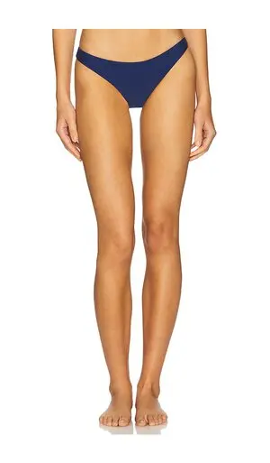 PQ Basic Ruched Teeny Bikini Bottom - Navy