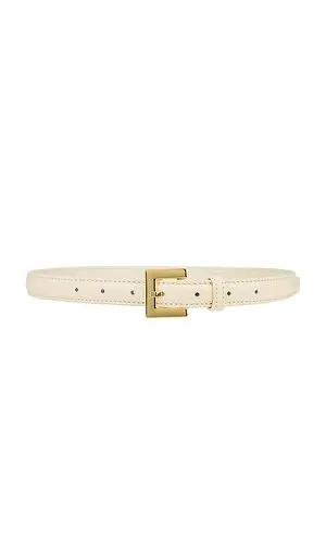 ANINE BING ANINE BING Nicola Belt Bone Crinkled Patent