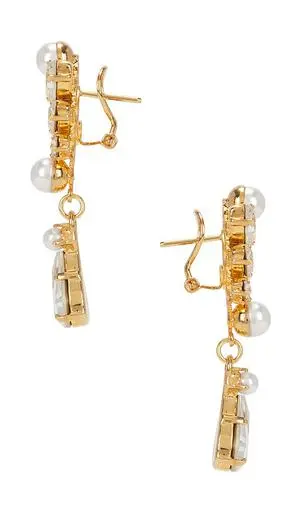 ANTON HEUNIS Drop Leaf Motif Dangle Earrings