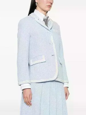 Thom Browne Solid Tweed Blazer