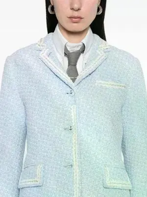 Thom Browne Solid Tweed Blazer