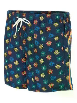 Sundek Lion-print Swim Shorts