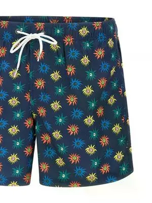 Sundek Lion-print Swim Shorts