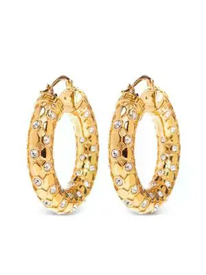 Versace Greca-engraved Hoop Earrings
