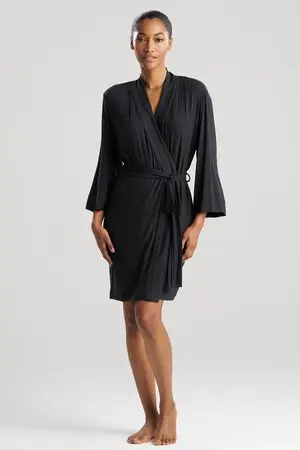 Natori Skye Rib Ease Wrap - Black