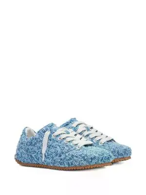 Axel Arigato Tact Frayed Denim Sneakers - Blue