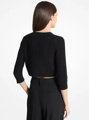 Michael Kors Cashmere Shrug - Black