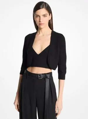 Michael Kors Cashmere Shrug - Black
