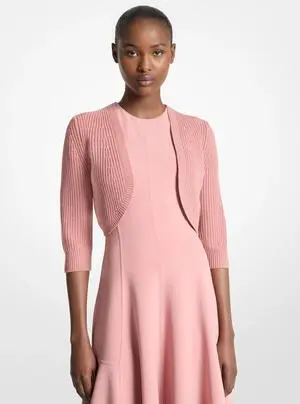 Michael Kors Cashmere Shrug - Pink