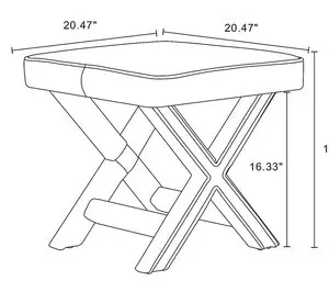 MANHATTAN COMFORT Abigail Square Bench
