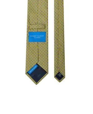 Robert Talbott Micro Neat Geo Spot Necktie - Green