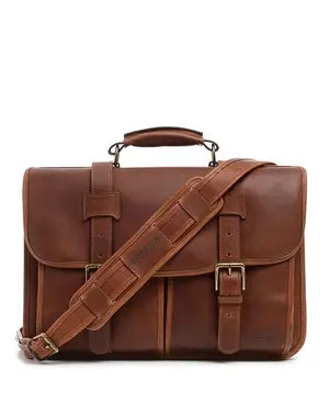KORCHMAR Garfield Leather Laptop Briefcase - Espresso