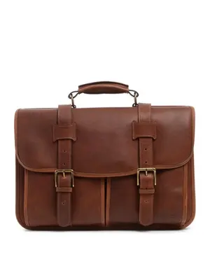 KORCHMAR Garfield Leather Laptop Briefcase - Espresso