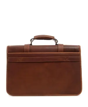 KORCHMAR Garfield Leather Laptop Briefcase - Espresso