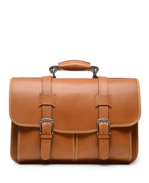 KORCHMAR Garfield Leather Laptop Briefcase - Tan