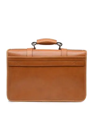 KORCHMAR Garfield Leather Laptop Briefcase - Tan