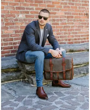 KORCHMAR Garfield Laptop Briefcase - Olive