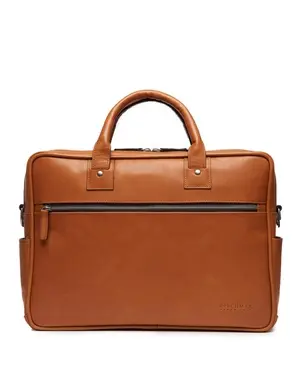 KORCHMAR Leather Laptop Briefcase - Tan