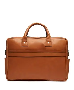 KORCHMAR Leather Laptop Briefcase - Tan