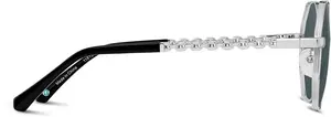 Zenni Geometric Full Rim Sunglasses - Silver