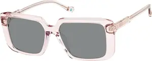 Zenni Rectangle Full Rim Sunglasses - Pink