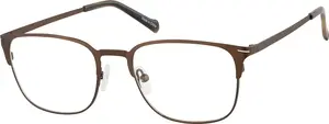 Zenni Square Full Rim Eyeglasses - Brown