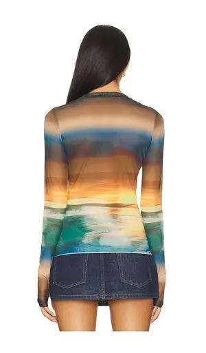 AFRM Kaylee Top - Ocean Ombre