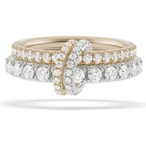 SPINELLI KILCOLLIN Cadence Diamond Linked Stack Ring Yellow Whitednu
