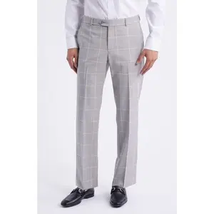 Berle Flat Front Stretch Wool Dress Pants