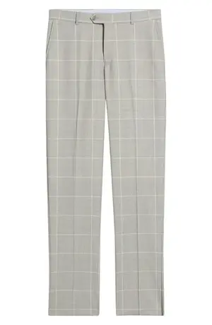Berle Flat Front Stretch Wool Dress Pants
