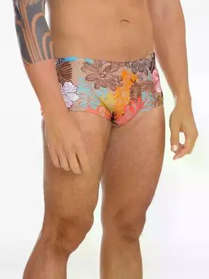 AMIR SLAMA Floral-print Swim Briefs