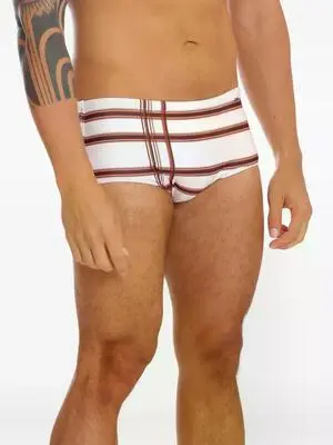 AMIR SLAMA Plaid Swim Briefs