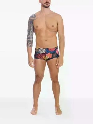 AMIR SLAMA Floral-print Swim Briefs