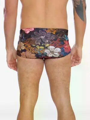 AMIR SLAMA Floral-print Swim Briefs