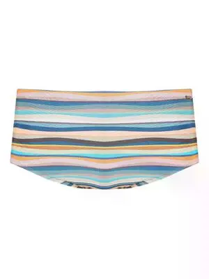AMIR SLAMA Wave-print Swim Briefs - Blue